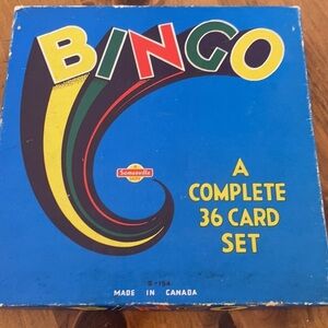 Games | Very Rare Vintage 195s Somerville Game Bingo 36 Cards Set Made ...